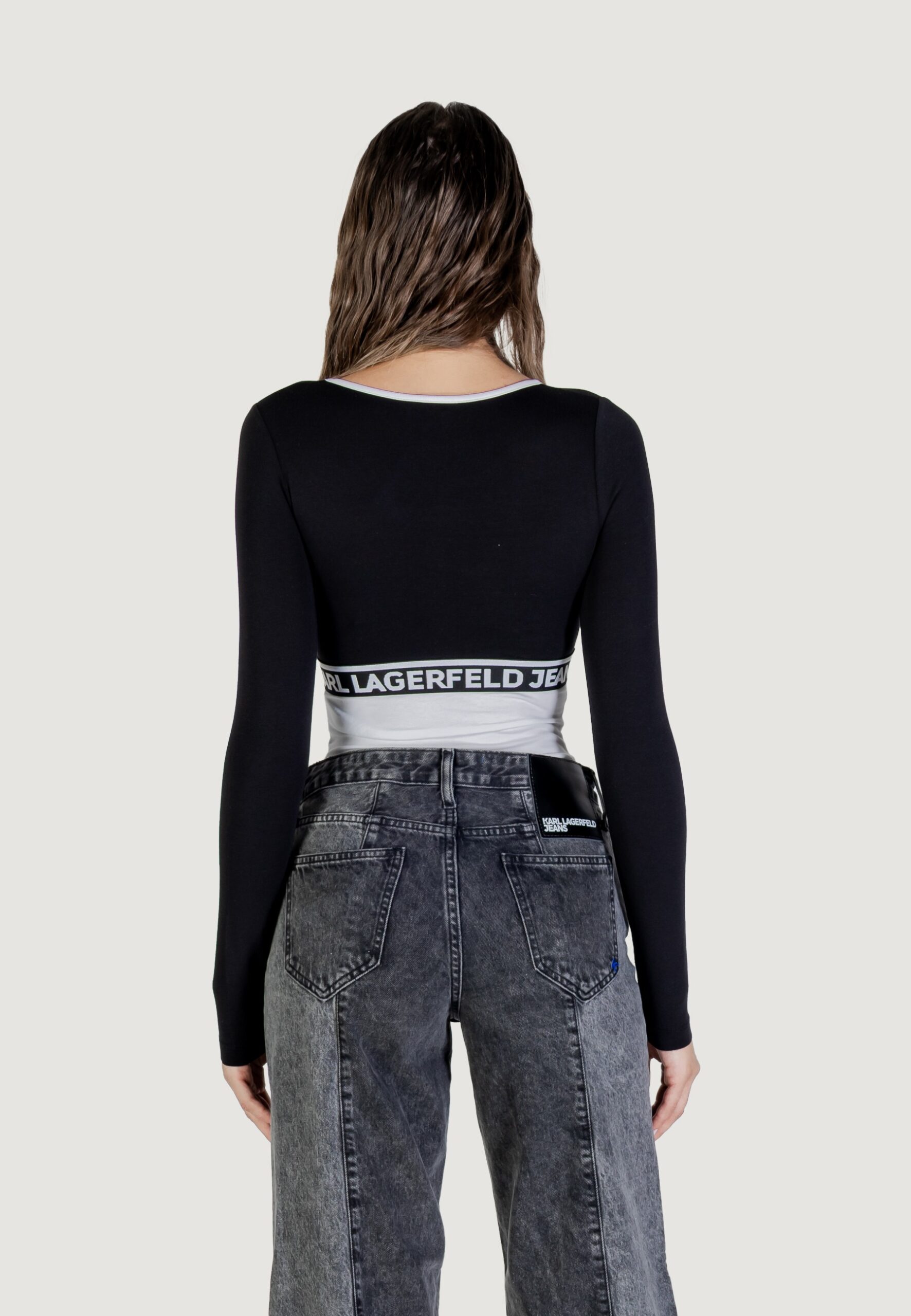 Body Karl Lagerfeld Jeans klj blocked body Black-White | A3W17045 ...