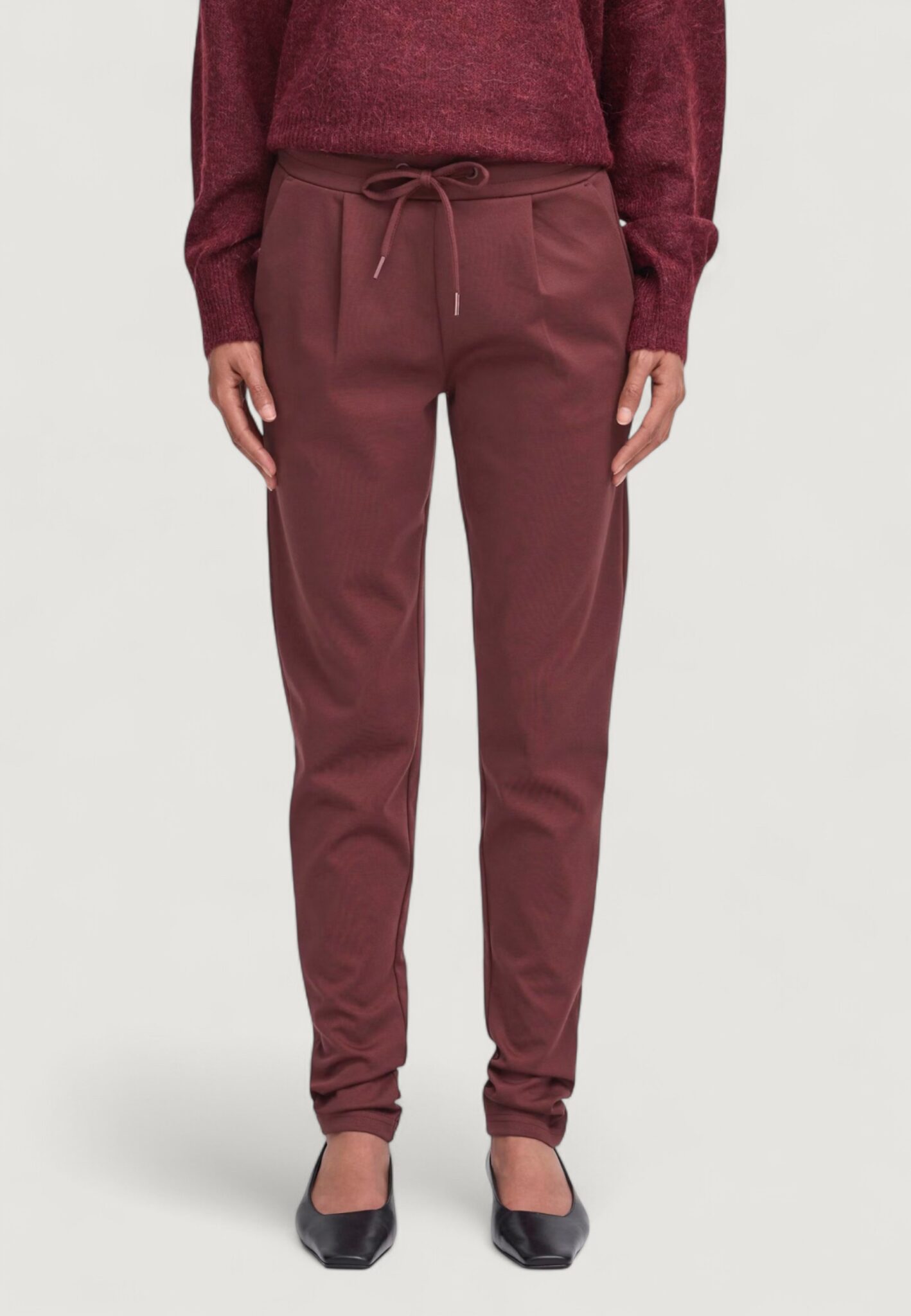 Pantaloni a sigaretta ICHI ihkate pa2 long Bordeaux | 20105036 | Ultima ...